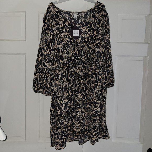 Ava & Viv | Dresses | Ava And Viv Cream Floral Print Gz24e Dress 2x ...